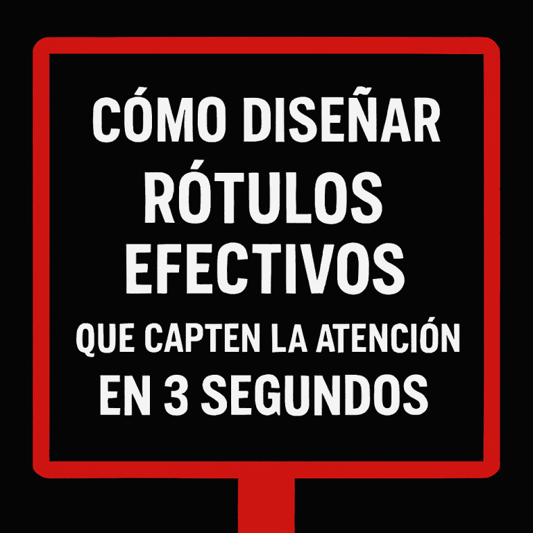 7 Claves para Diseñar Rótulos Efectivos que Venden | Publicor